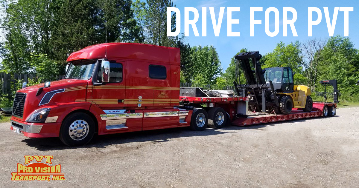 Drive for Pro Vision Transport | New Driver Bonuses!